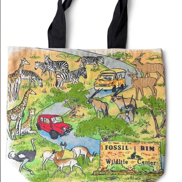 FOSSIL RIM | Bags | Fossil Rim Wildlife Center Tote Bag All Over Print ...